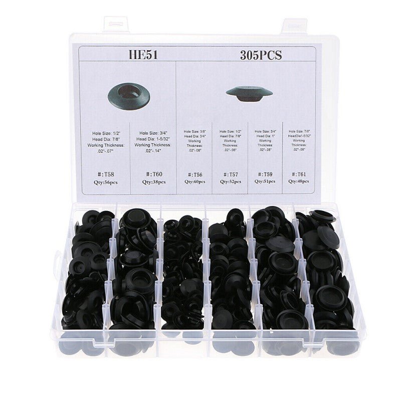 super PDR Car Plastic Flush Mount Hole Plugs 305 PCS